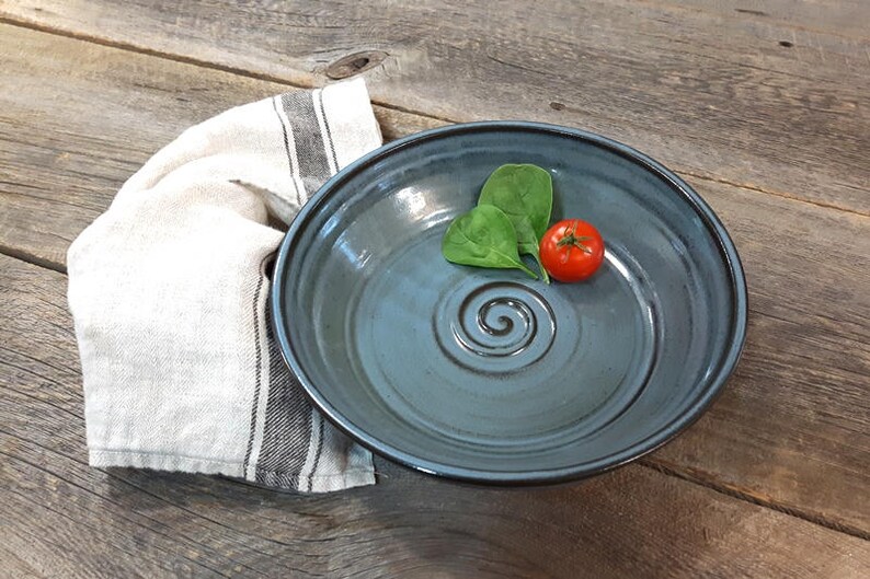 Salad Bowl Pottery Large Deep Plate 175L Shallow Bowl - Etsy