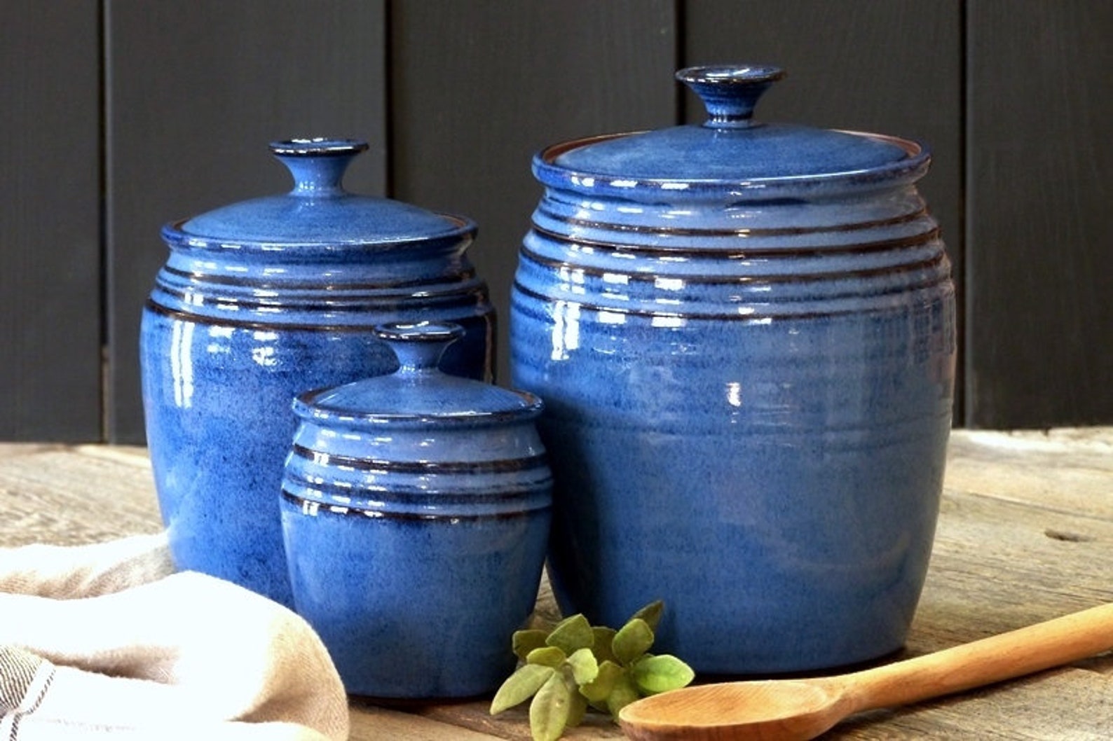 Large Jar – Pottery Large Rounded Jar With Lid, 3 L Ceramic Jar ...