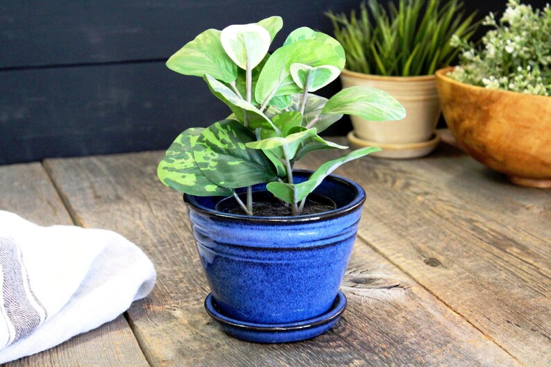 Planter– Pottery Small V-shaped Planter, Flower Pot With Optional ...