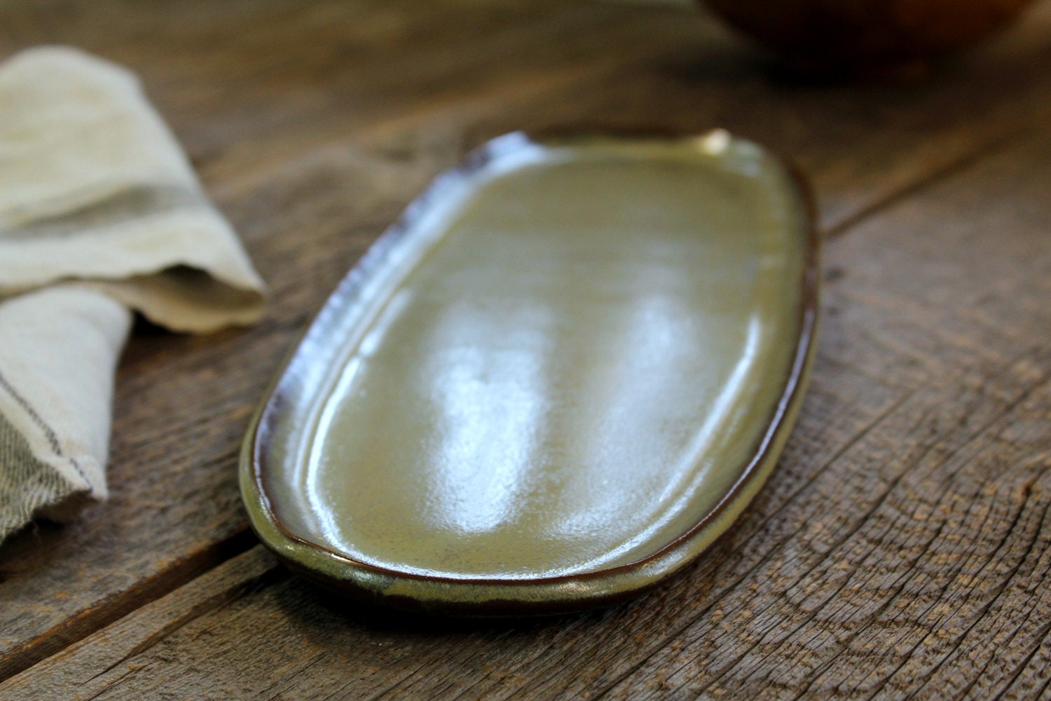 Oval Plate Pottery Long Oval Plate 14 X 40 Cm Ceramic | Etsy