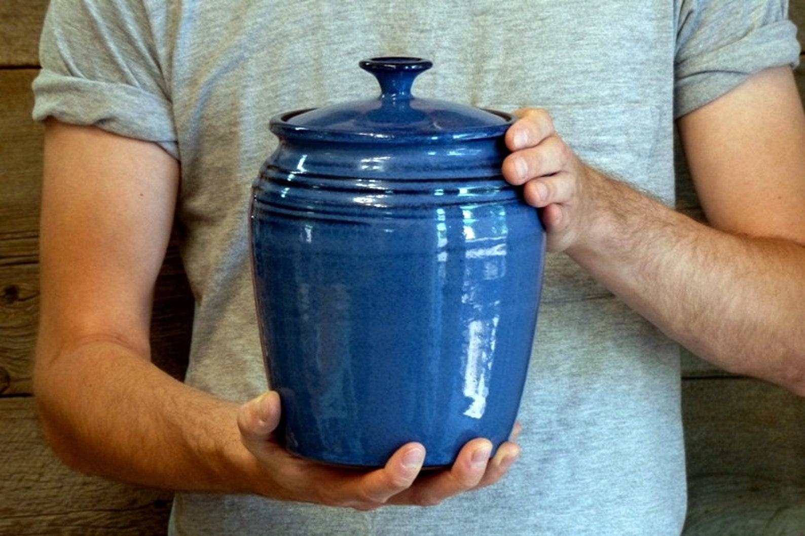 Large Jar – Pottery Large Rounded Jar With Lid, 3 L Ceramic Jar ...