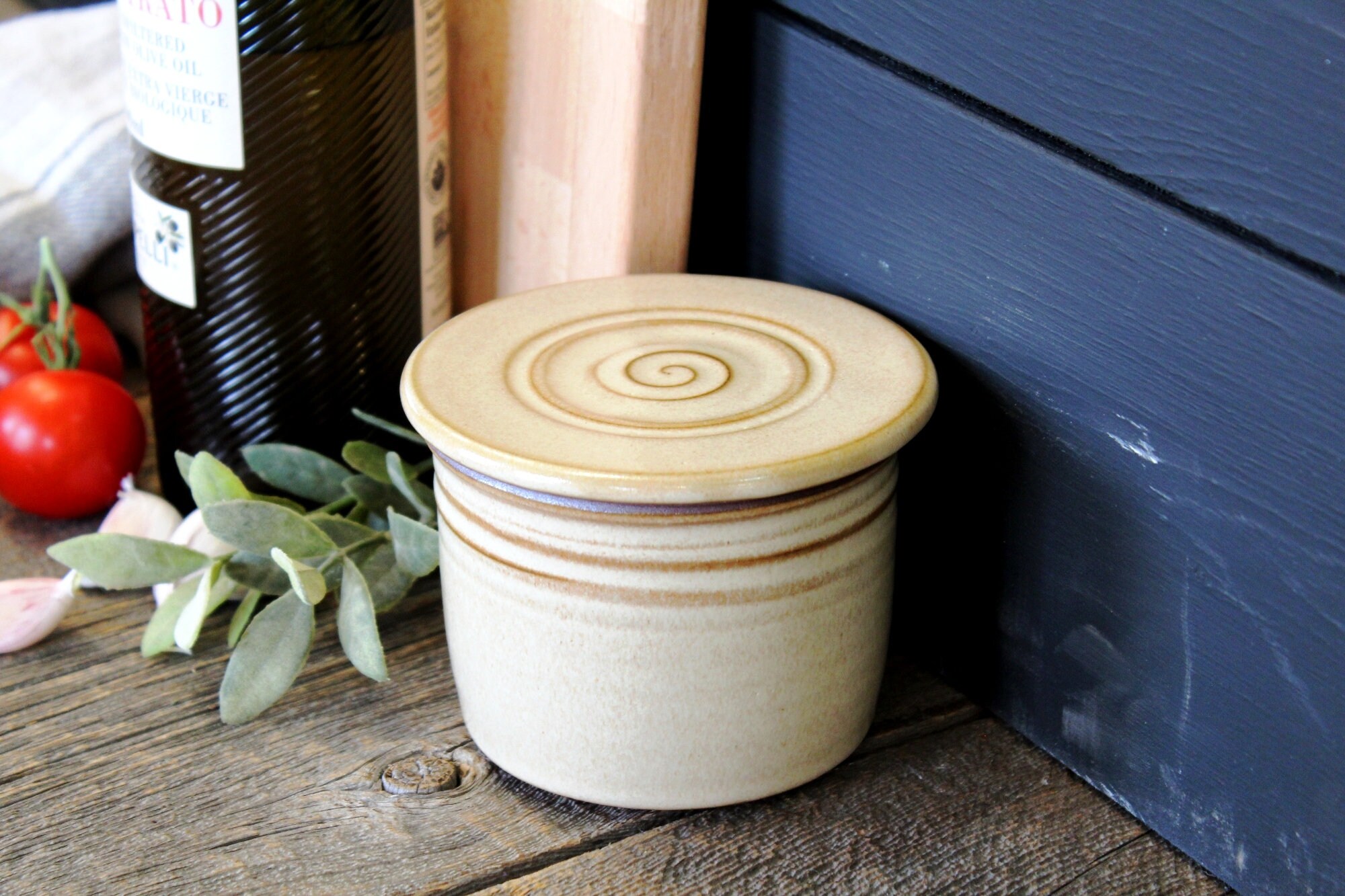 Butter Dish – Pottery Straight French Butter Dish, 1/2 Cup Butter ...