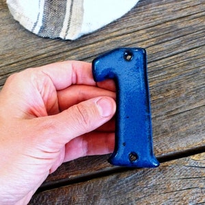 House Numbers – Pottery Address Numbers, Ceramic Indoor and Outdoor ...