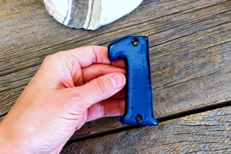 House Numbers – Pottery Address Numbers, Ceramic Indoor and Outdoor ...