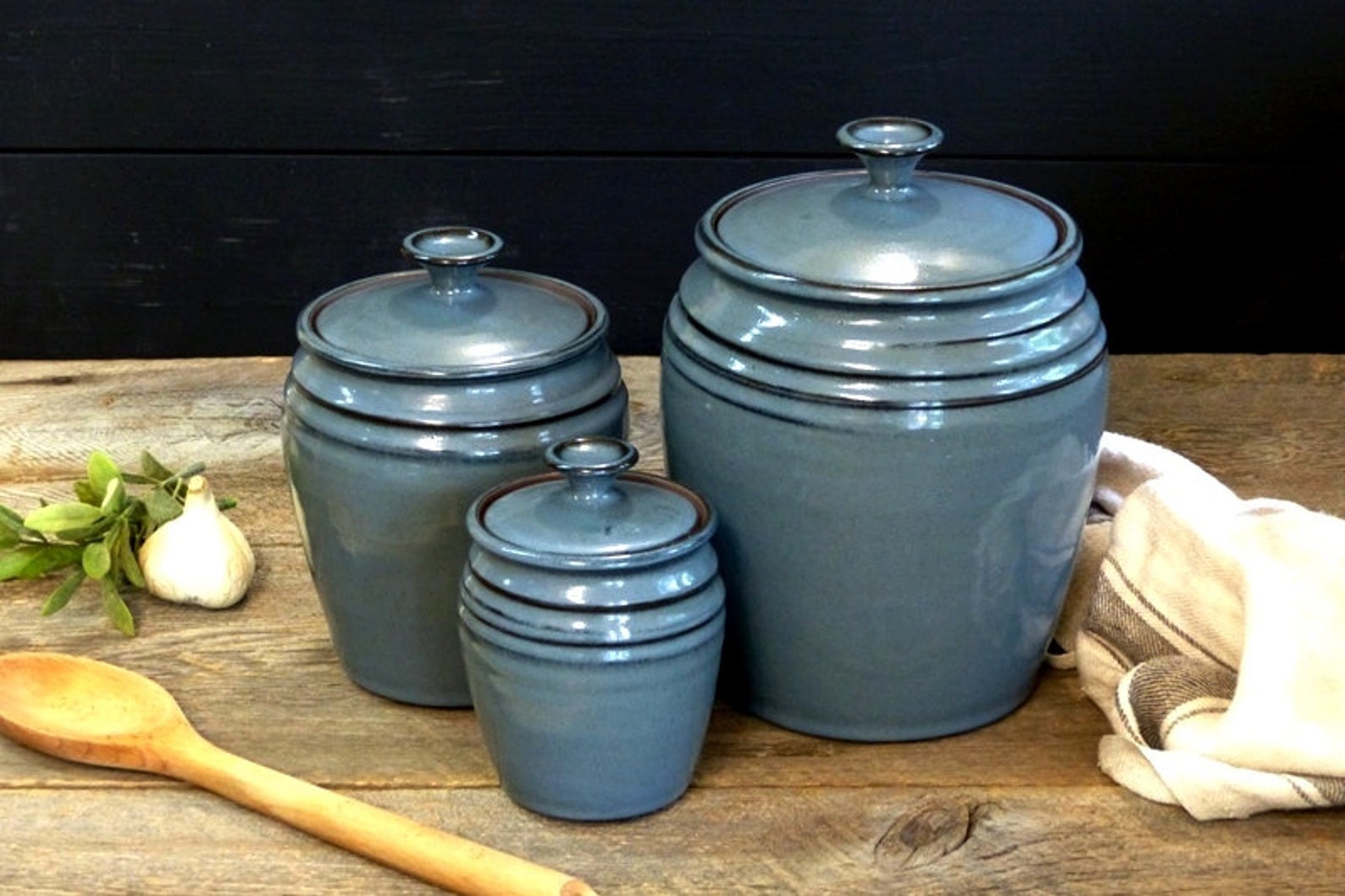 Large Jar – Pottery Large Rounded Jar With Lid, 3 L Ceramic Jar ...
