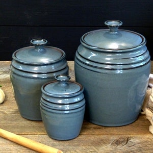 Large Jar – Pottery Large Rounded Jar With Lid, 3 L Ceramic Jar ...