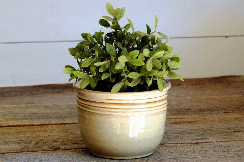 Planter– Pottery Medium Straight Planter, Flower Pot With Optional ...