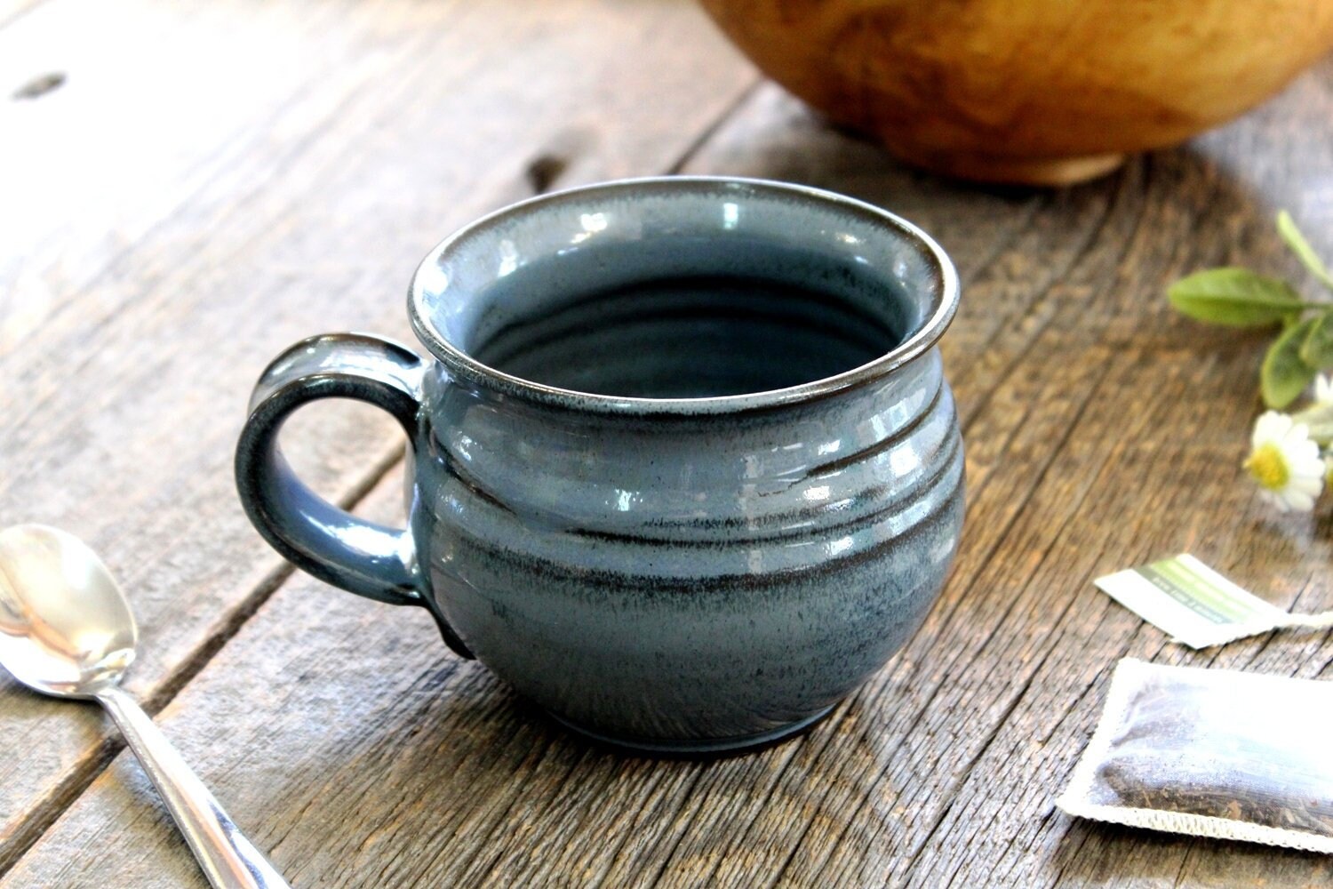 Coffee Mug Pottery Extra Large Rounded Coffee Mug 500 Ml | Etsy