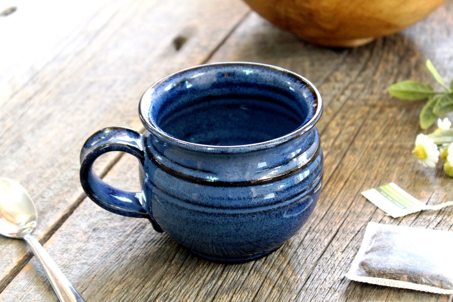 Coffee Mug Pottery Extra Large Rounded Coffee Mug 500 Ml | Etsy