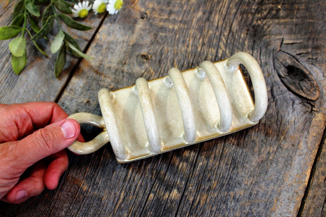 Toast Rack – Pottery Toast Holder, Ceramic Toast Rack, Pottery Toast ...