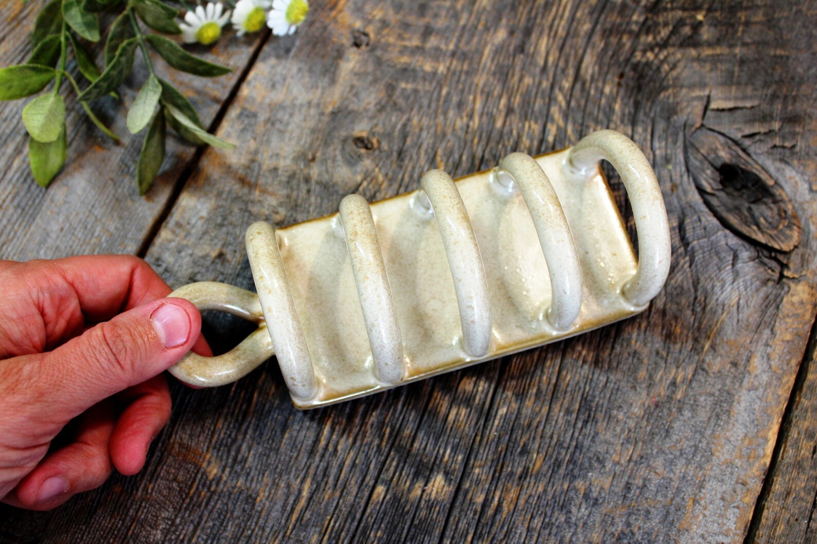 Toast Rack – Pottery Toast Holder, Ceramic Toast Rack, Pottery Toast ...