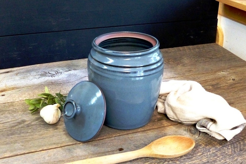 Large Jar Pottery Large Rounded Jar With Lid 3 L Ceramic - Etsy