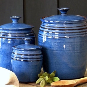 Medium Jar – Pottery Medium Rounded Jar With Lid, 1,7 L Ceramic Jar ...