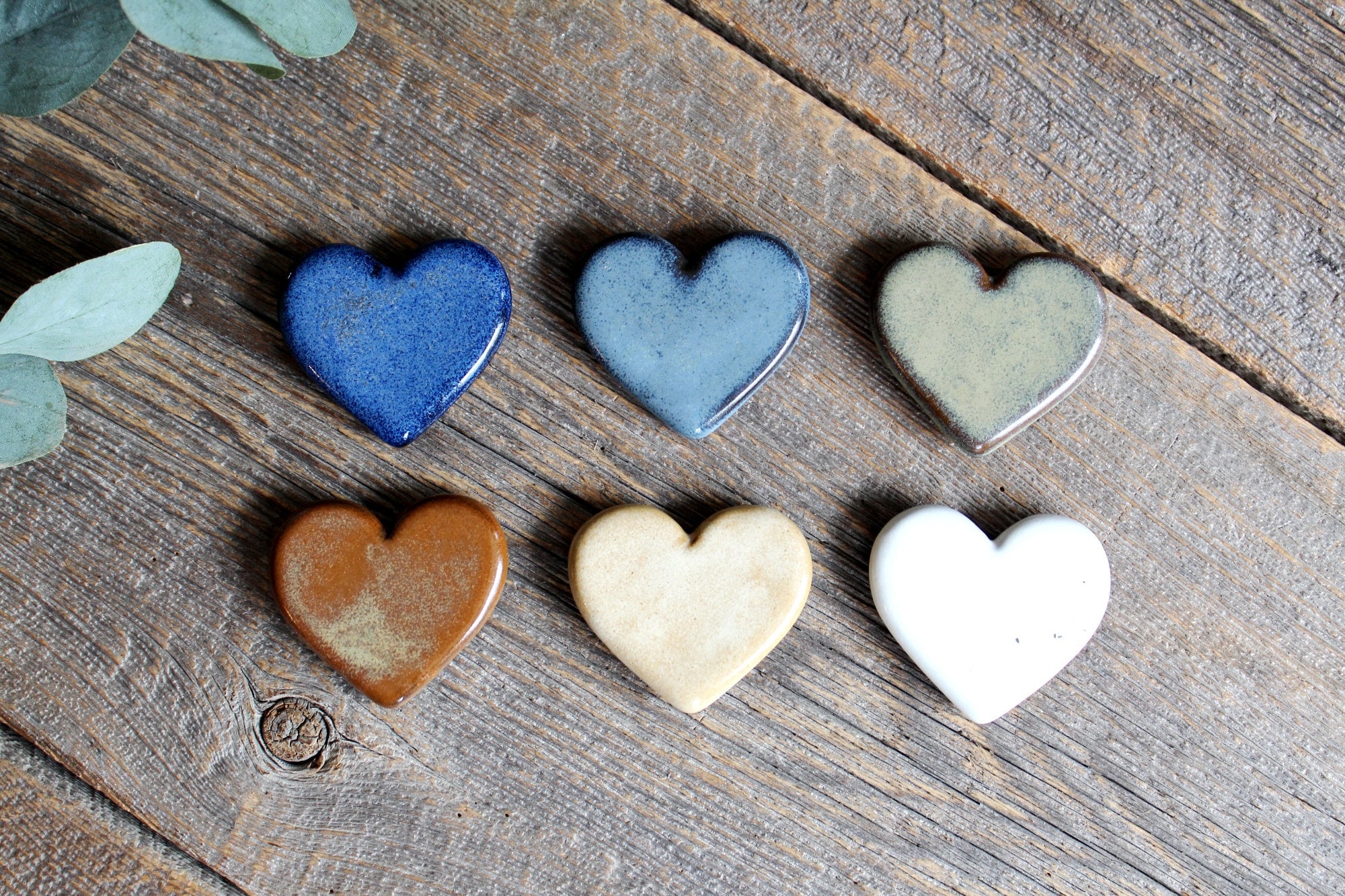 Heart Refrigerator Magnet - Pottery Heart Fridge Magnet, Colorful ...