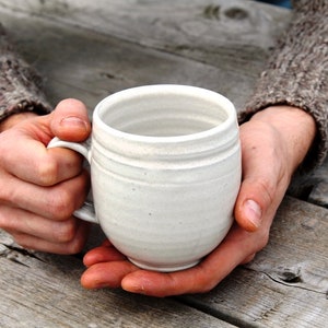 Coffee Mug – Pottery U-shaped Regular Coffee Mug, 400 Ml Pottery Mug ...