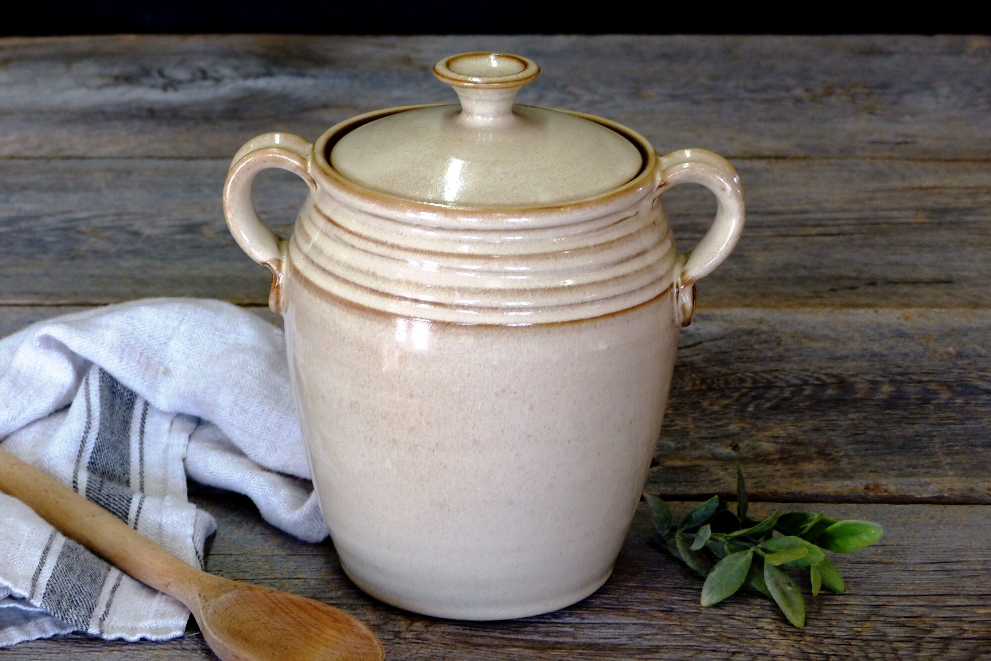 Bean Pot – Pottery Baked Beans Cooking Jar With Lid, 3 L Lidded ...