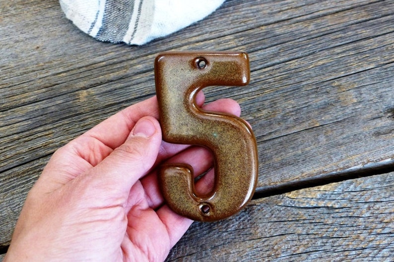 House Numbers – Pottery Address Numbers, Ceramic Indoor and Outdoor ...