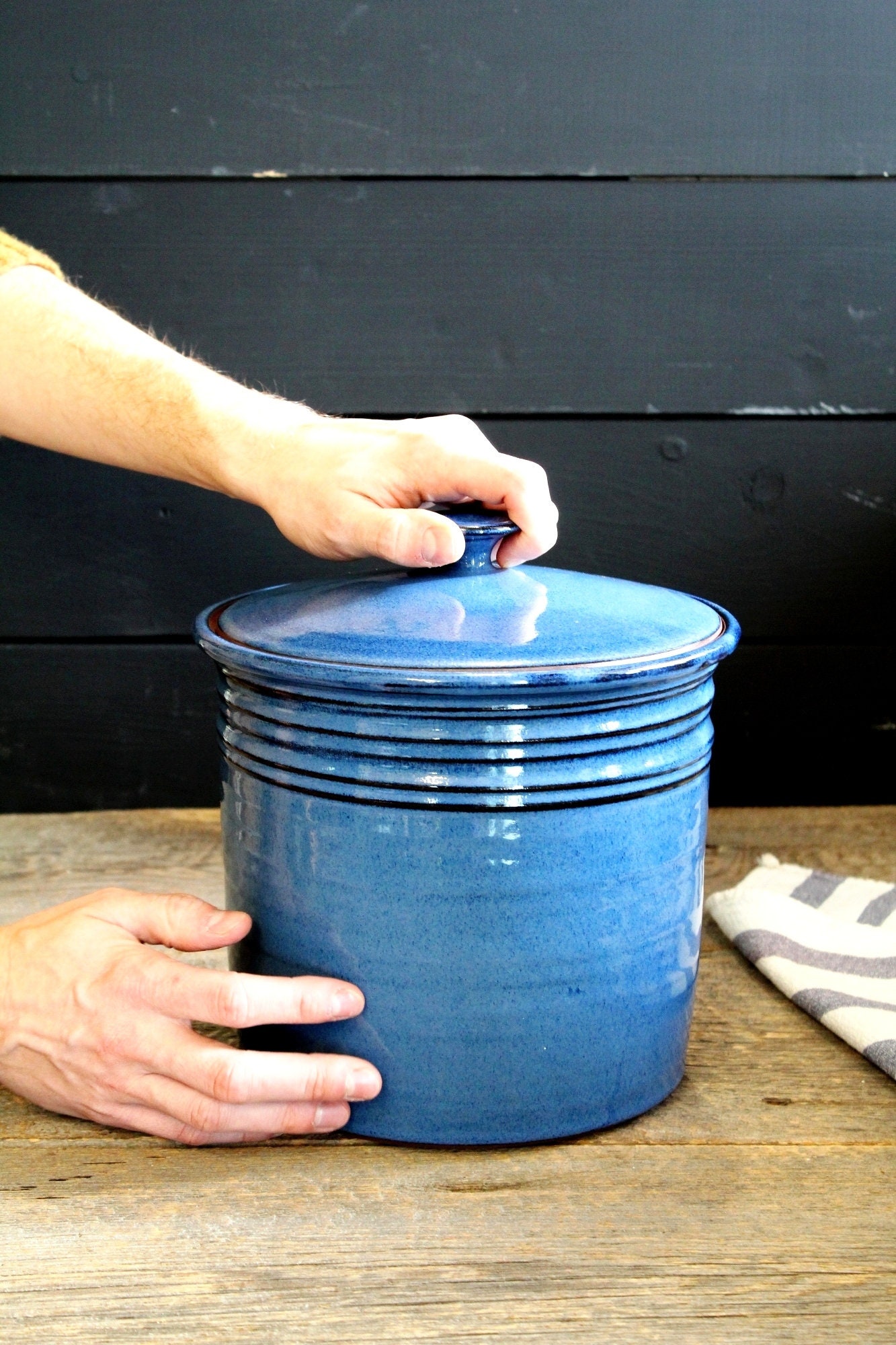 Canister Sets Wheel thrown Extra large jar – Pottery extra large ...