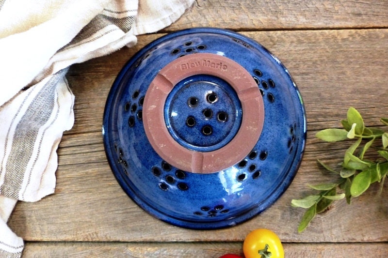 Colander – Pottery Large Strainer, Pottery 1,25 L Colander, Ceramic ...