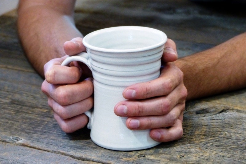 Coffee Mug – Pottery Large Hourglass Shaped Coffee Mug, 450 Ml Pottery ...