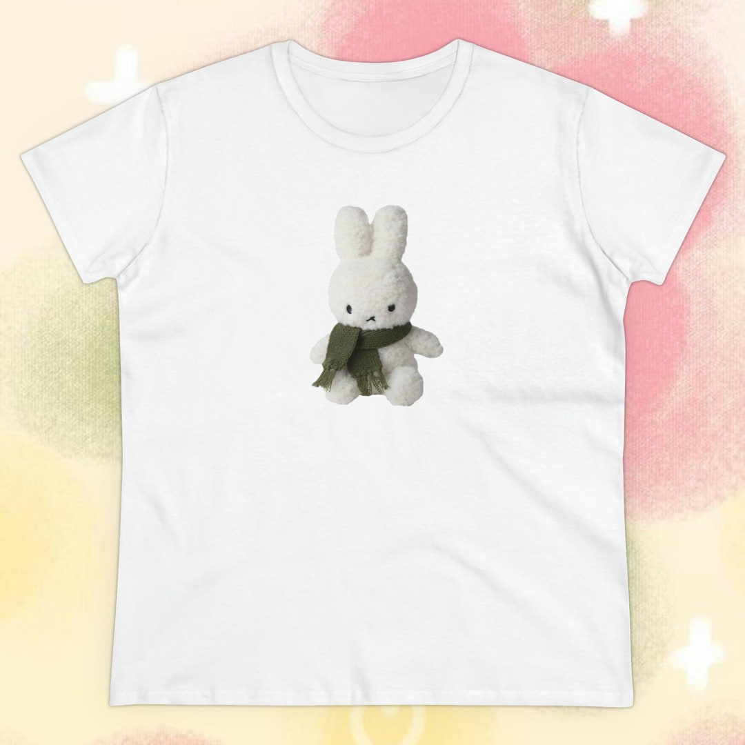 Miffy Plushie With Scarf Baby Tee - Etsy