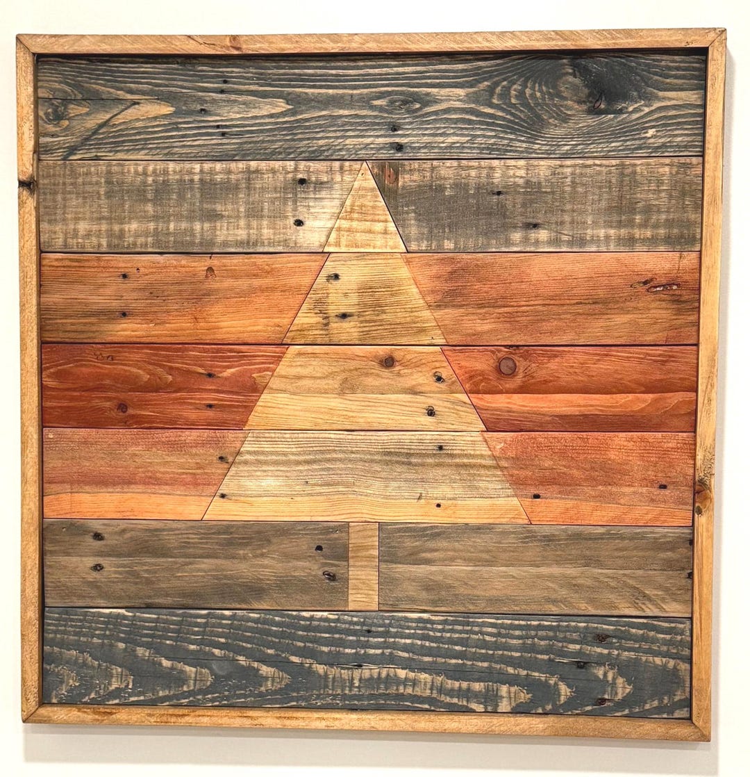 Stained National Park Themed Tree | Handcrafted Reclaimed Pallet Wood ...