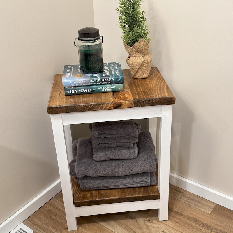 Farmhouse Accent Table - Etsy