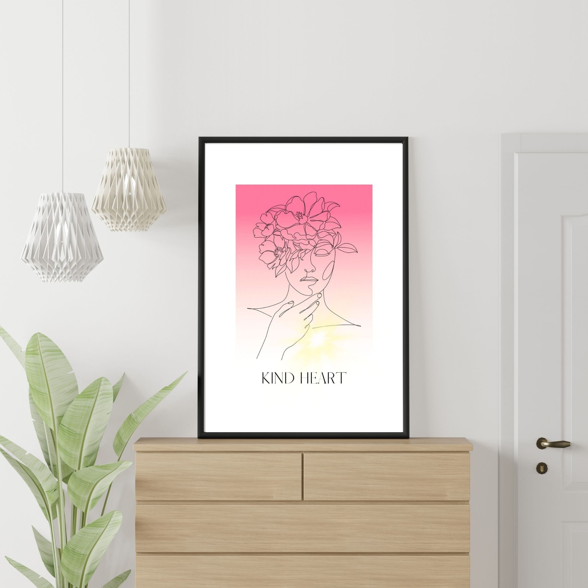 Printable Line Art Gallery Wall Set, Trio Wall Set, Printable Wall Art ...