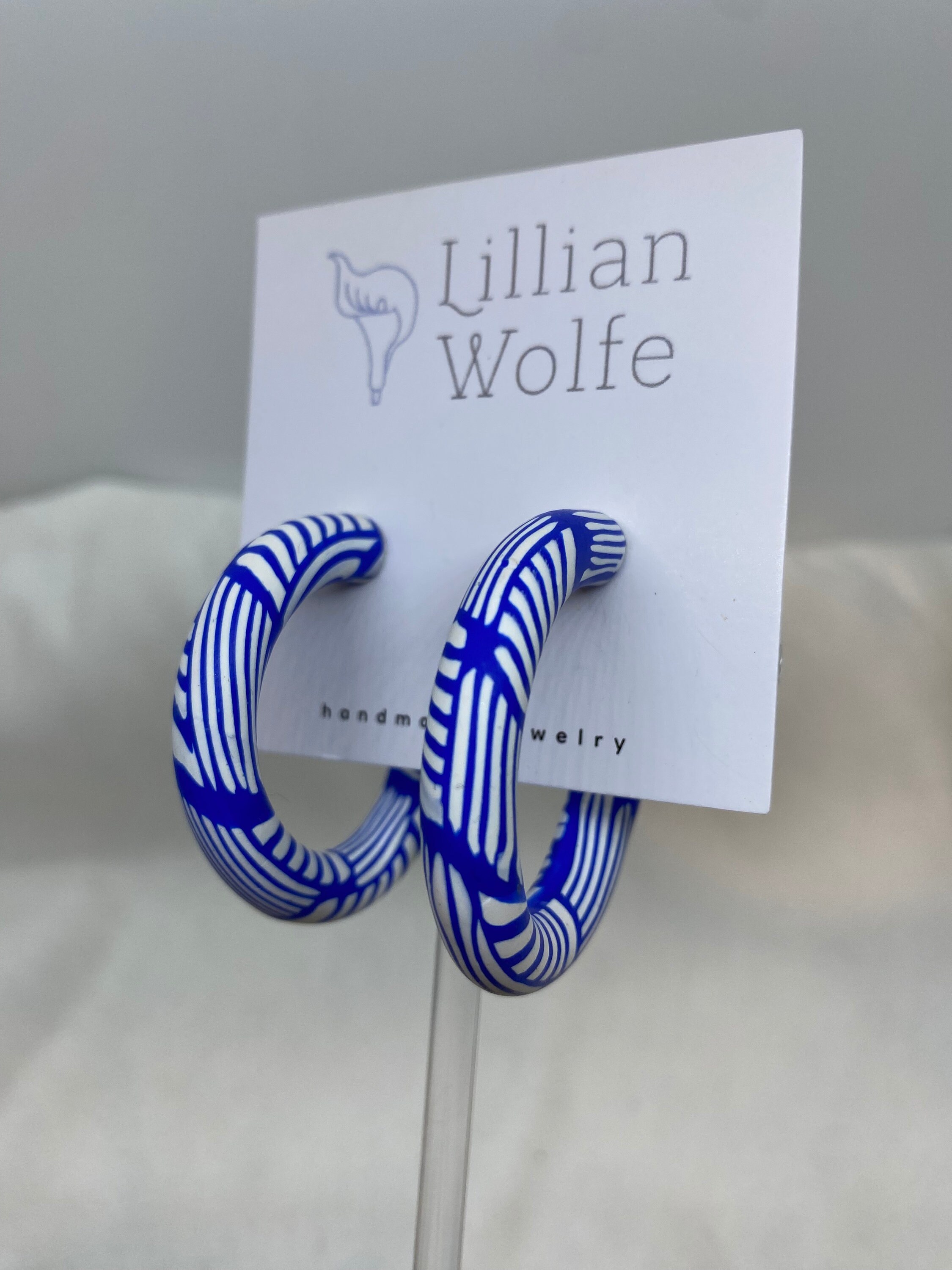 Santorini Tile Hoops - Etsy