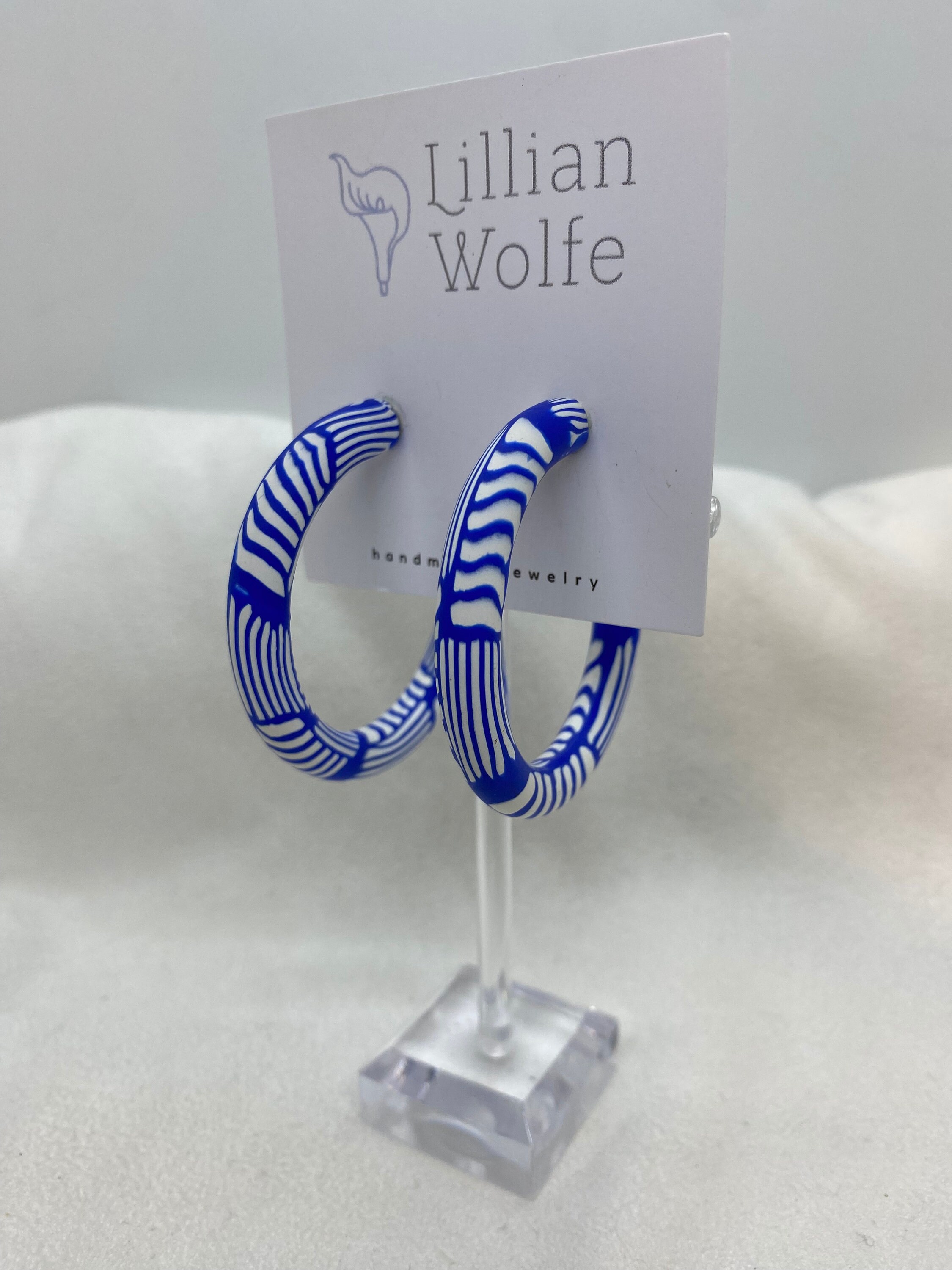 Santorini Tile Hoops - Etsy