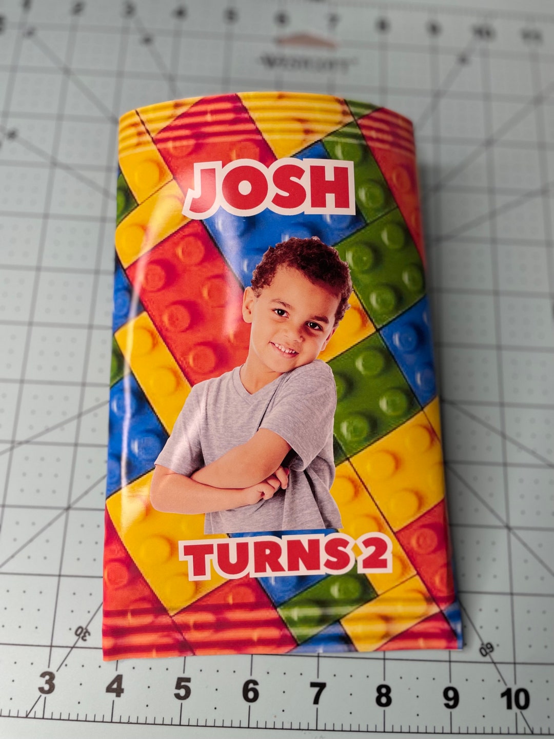 Colorful Blocks Chip Bags Customized - Etsy