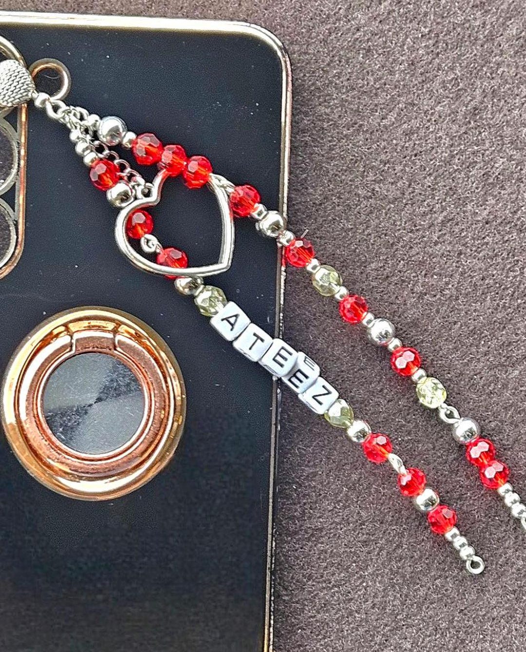 Ateez Kpop Phone Charm Ateez Handmade Phone Charms Ateez Unique ...