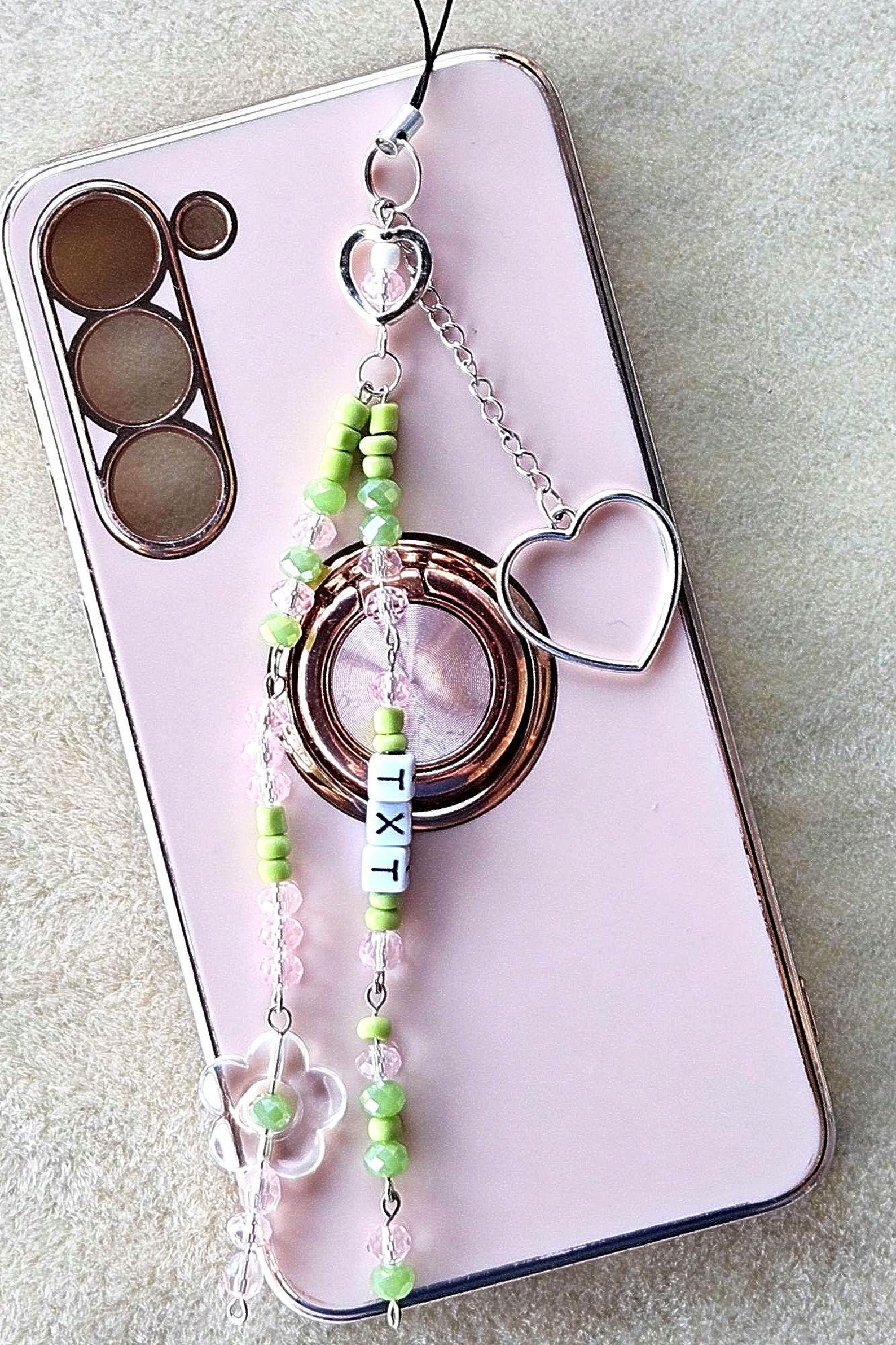 Kpop TXT Phone Charm Handmade Phone Charm TXT Custom Beaded Phone Strap ...