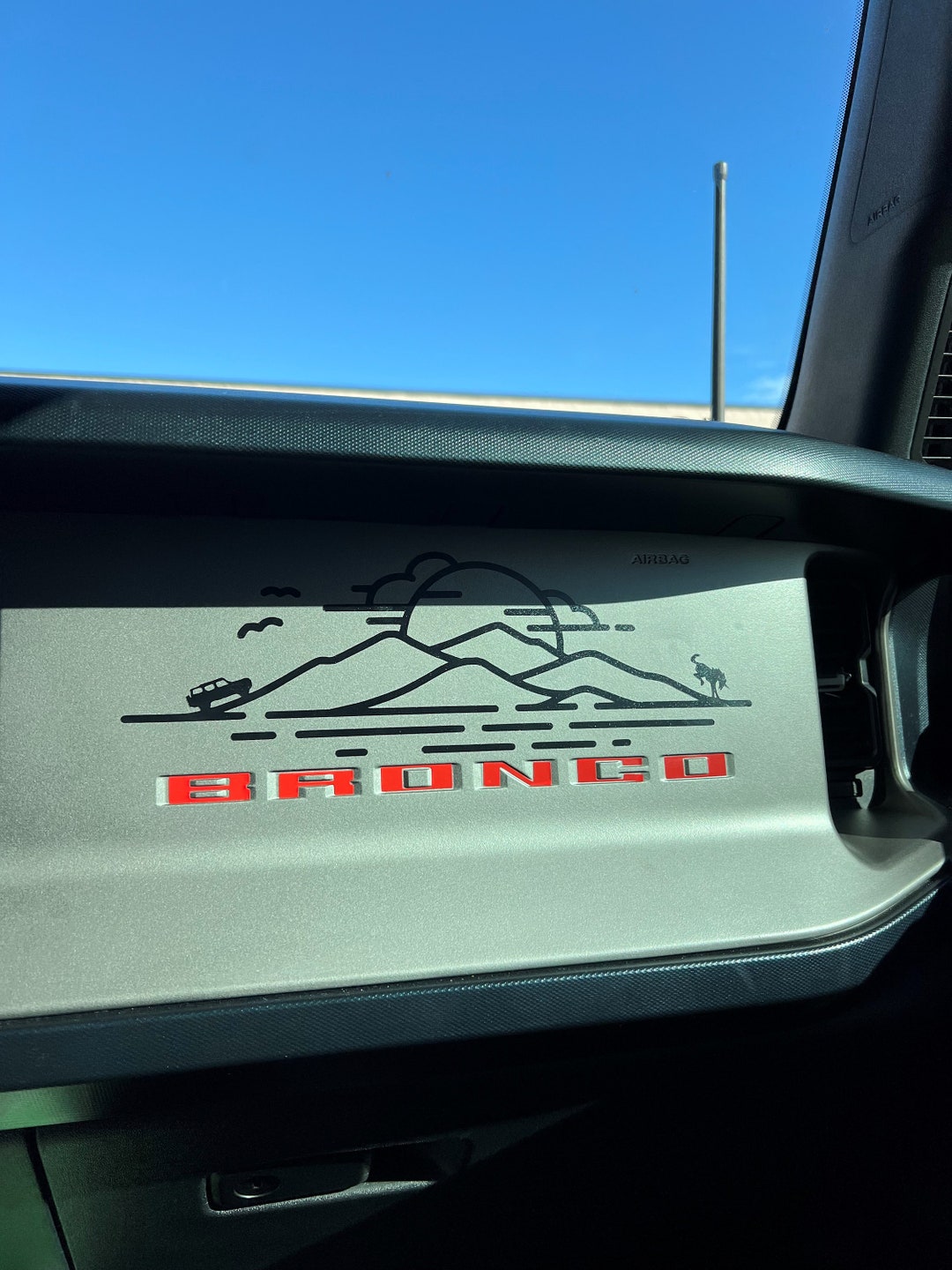 2021 Ford Bronco Vinyl Sticker for Dash - Etsy