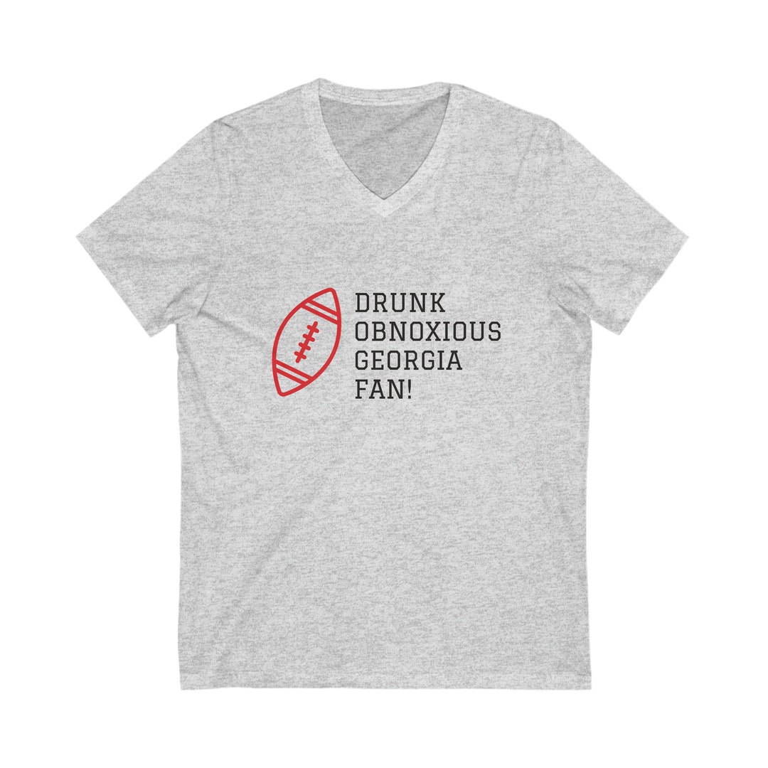 Drunk Obnoxious Georgia Fan Unisex Jersey Short Sleeve V-neck Tee - Etsy