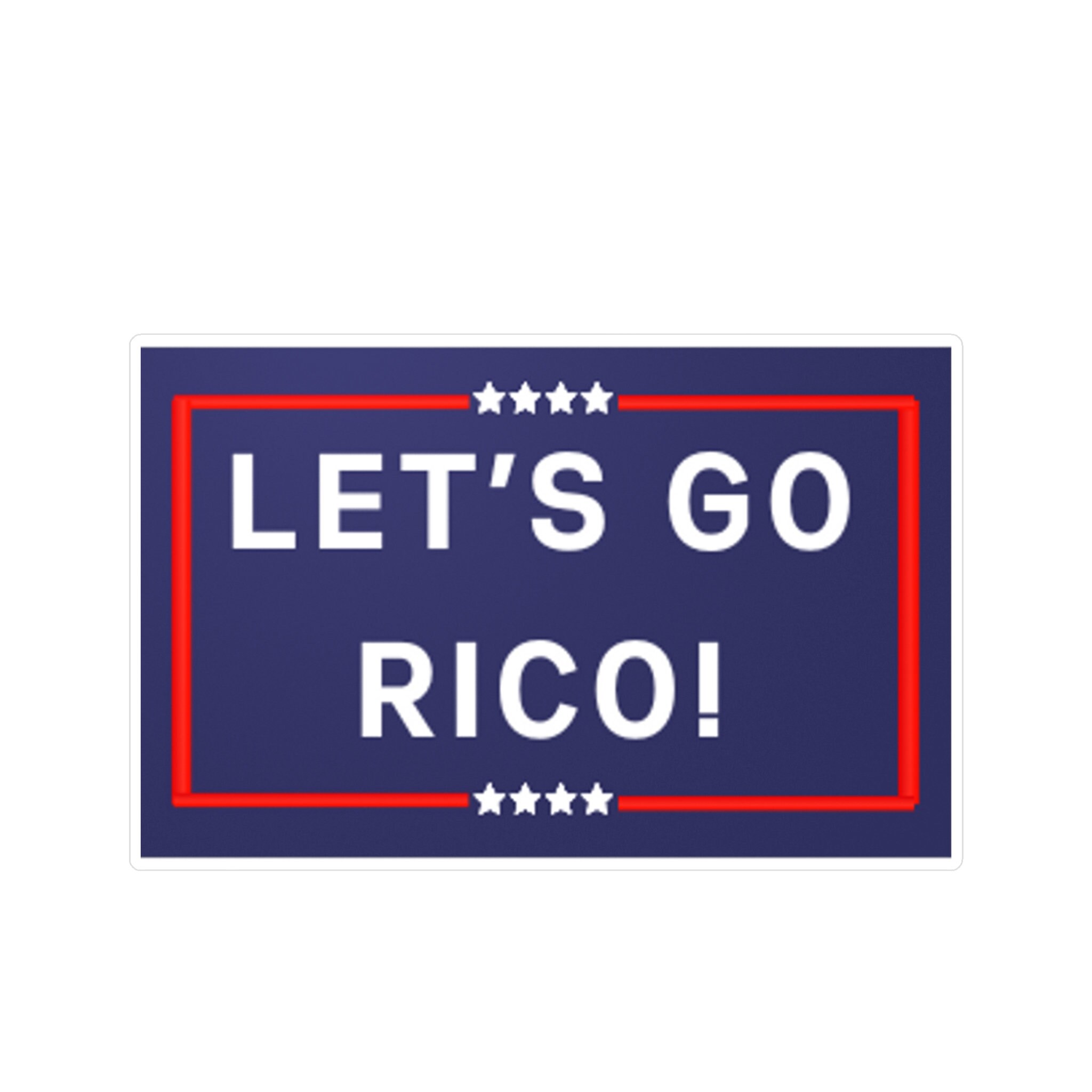 LET'S GO RICO Vinyl Kiss-cut Stickers - Etsy