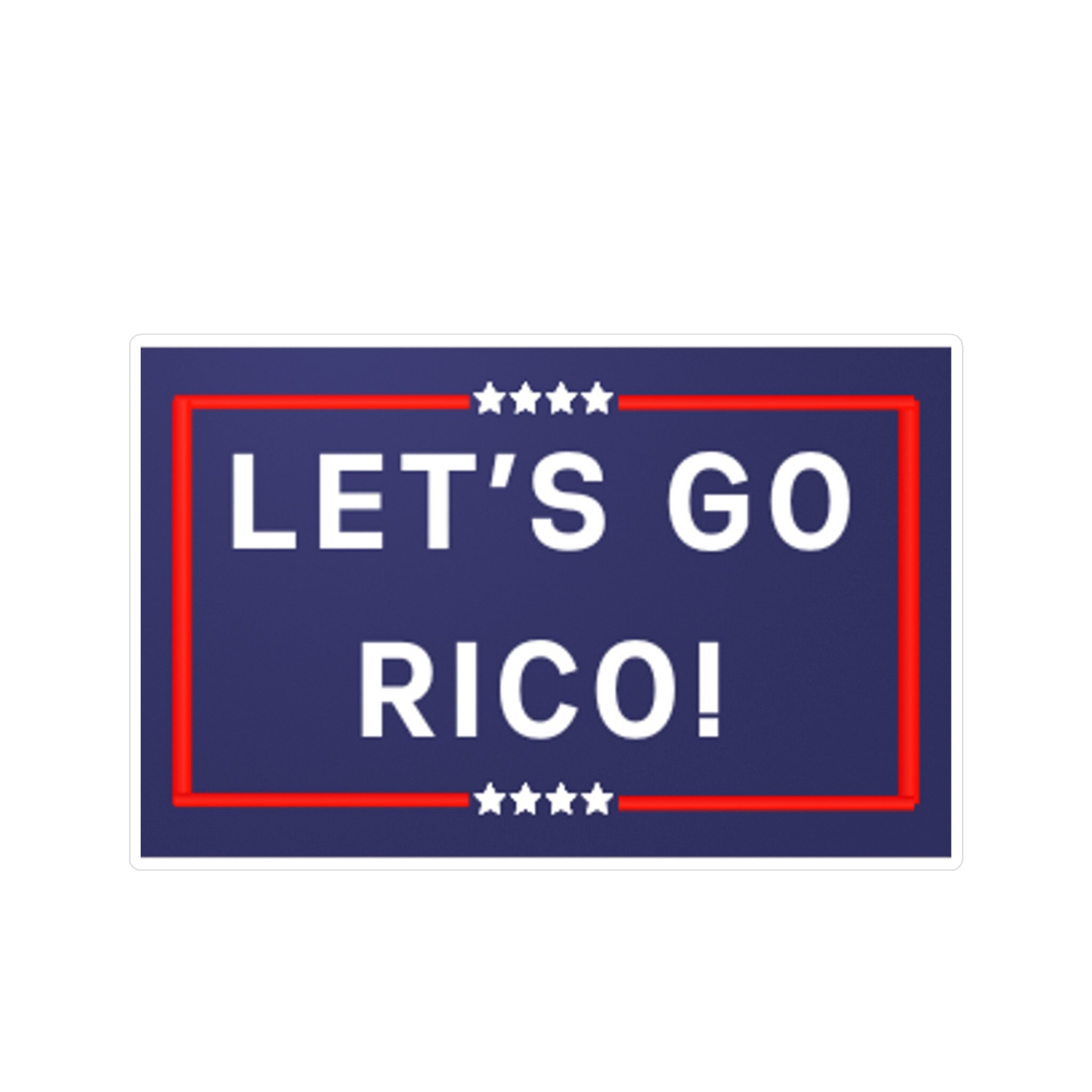 LET'S GO RICO Vinyl Kiss-cut Stickers - Etsy