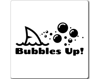 Bubbles up Assorted 2 Magnets. Set of 6. - Etsy