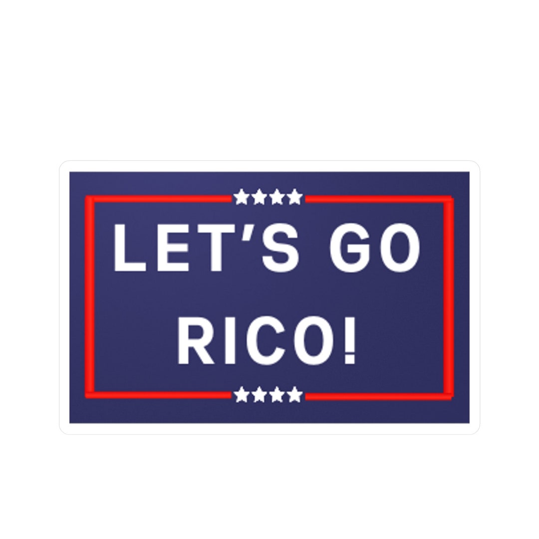 LET'S GO RICO Vinyl Kiss-cut Stickers - Etsy