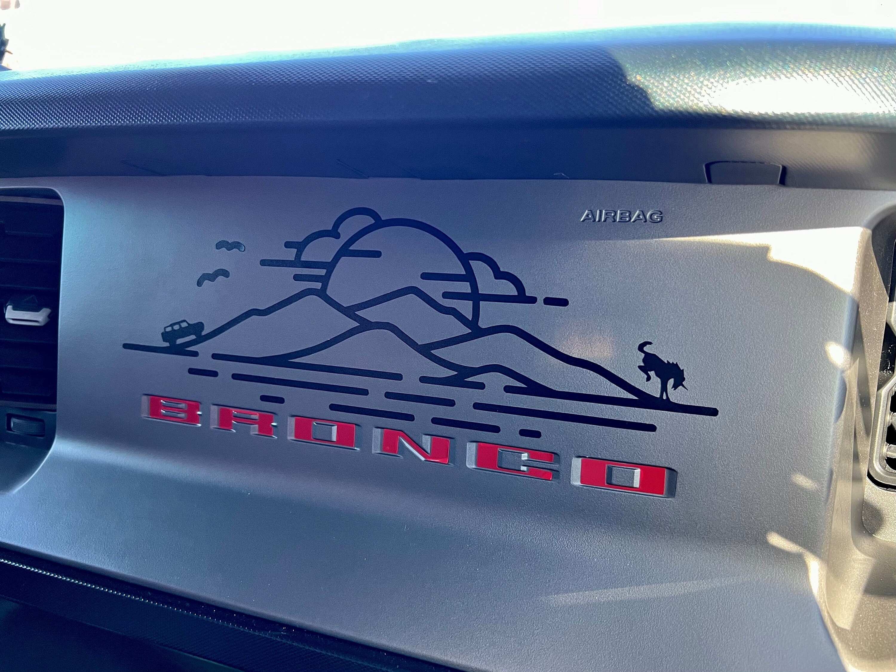 2021 Ford Bronco Vinyl Sticker for Dash - Etsy