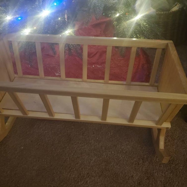 Wooden Baby Cradle - Etsy