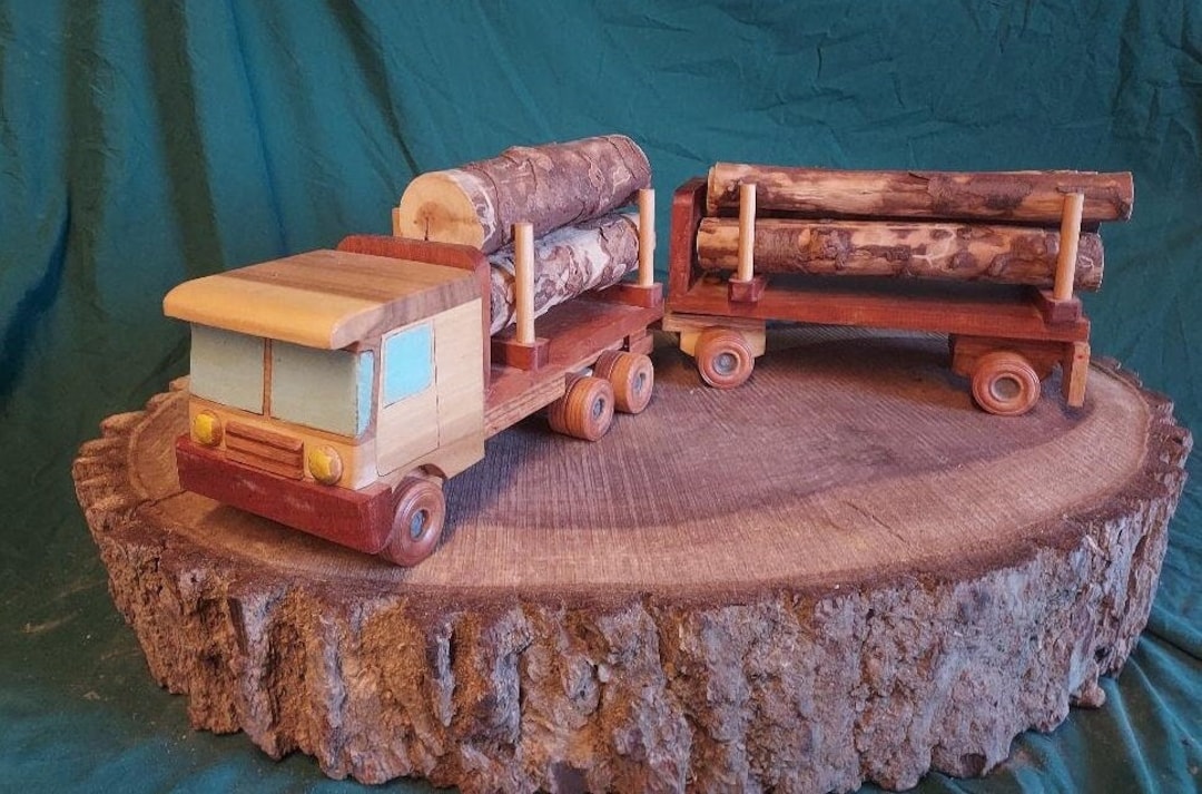 Cabover Logging Truck With Pup Trailer - Etsy