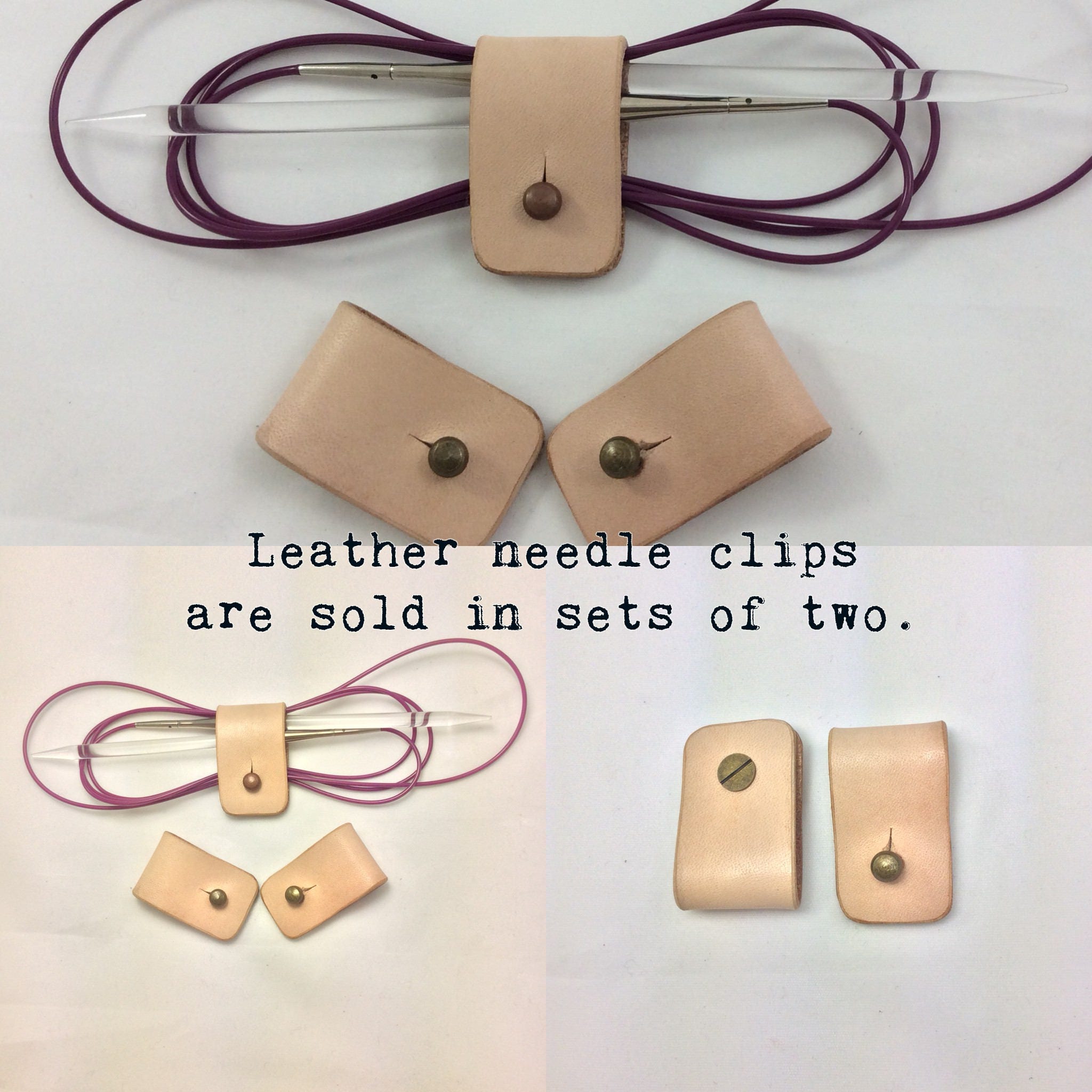 Leather Knitting Accessories - Etsy