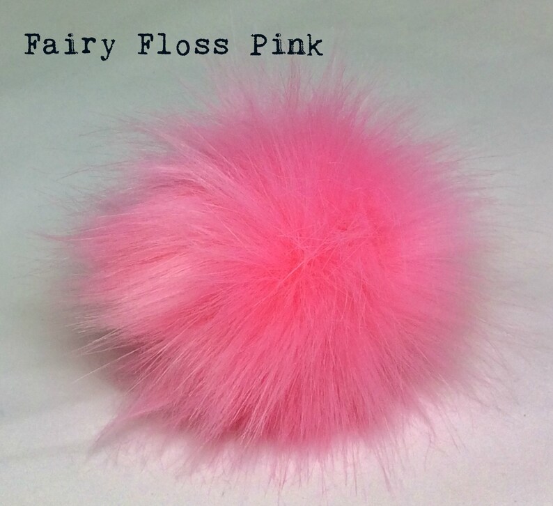 Faux Fur Pom Poms - Etsy