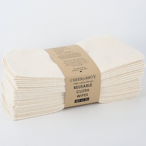 Reusable CLOTH WIPES Set of 30, 8"x8" 100% Cotton • Family Cloth ...