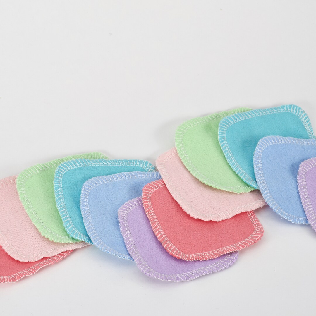 Reusable FACIAL ROUNDS Set of 12 • PASTELS • Make-up Remover Rounds ...