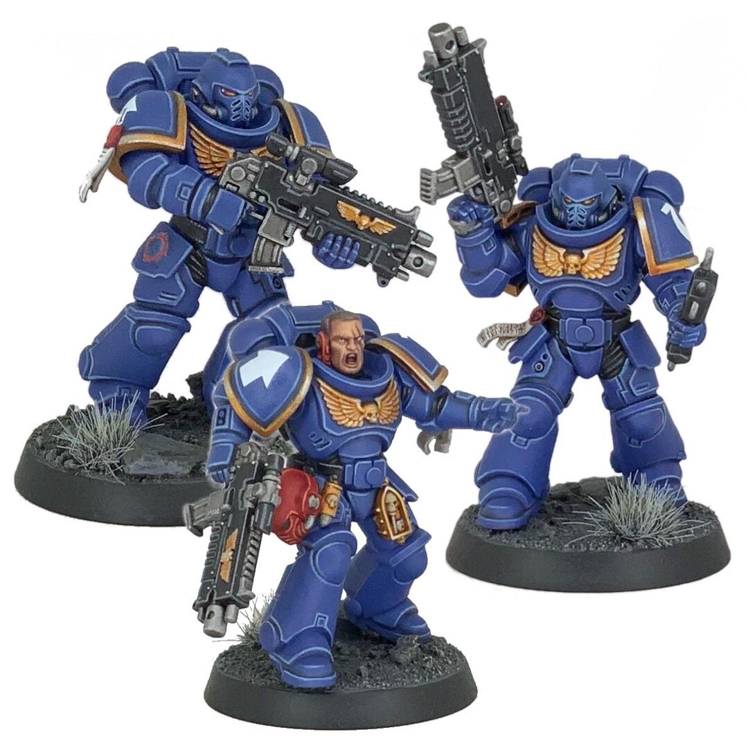 Easy to Build Primaris Space Marines - Warhammer 40k Pro Painted OOP - Etsy