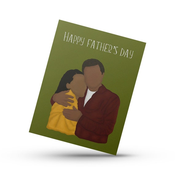 African American Fathers Day Card For Black Father Black Dad Etsy