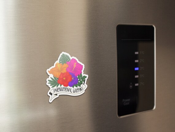 Phenomenal Woman Hibiscus Magnet Cute Flower Magnet Pretty | Etsy