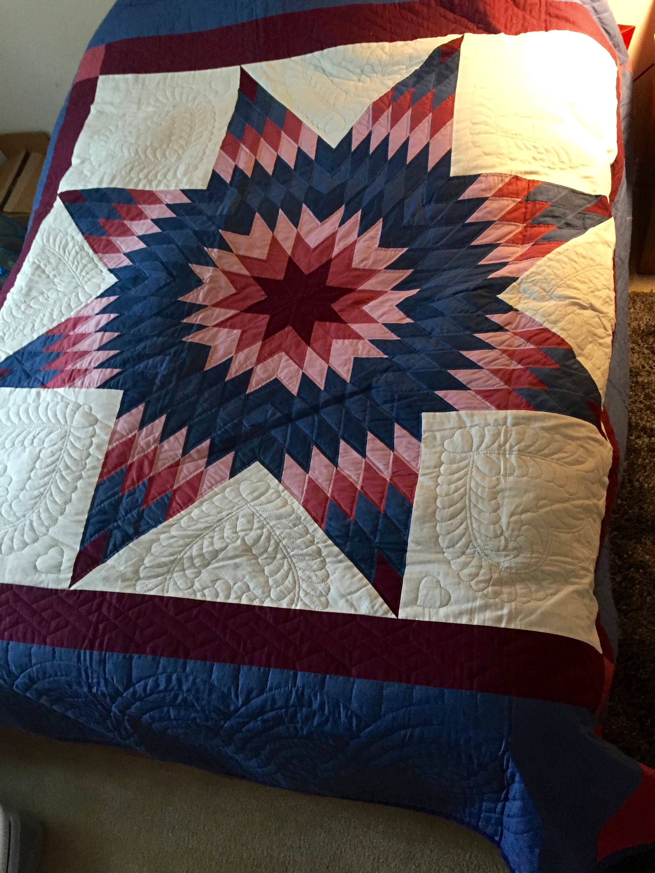 Amish Lone Star Quilt
